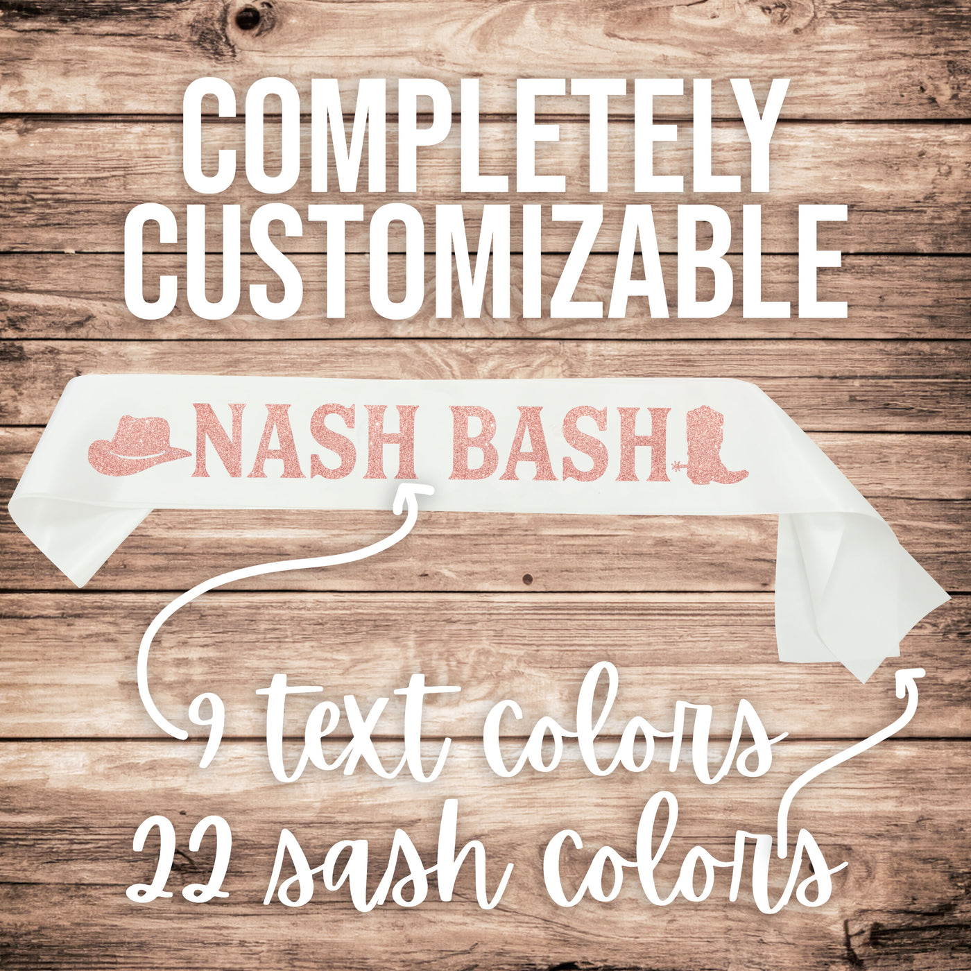 Nash Bash Sash - The Perfect Nashville Party Accessory — Simple ...