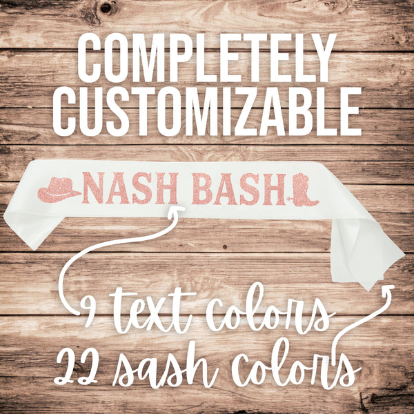 Nash Bash Sash - The Perfect Nashville Party Accessory - Simple ...