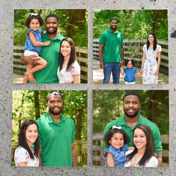 Printed Family Photo Acrylic Tiles - Simple & Sentimental
