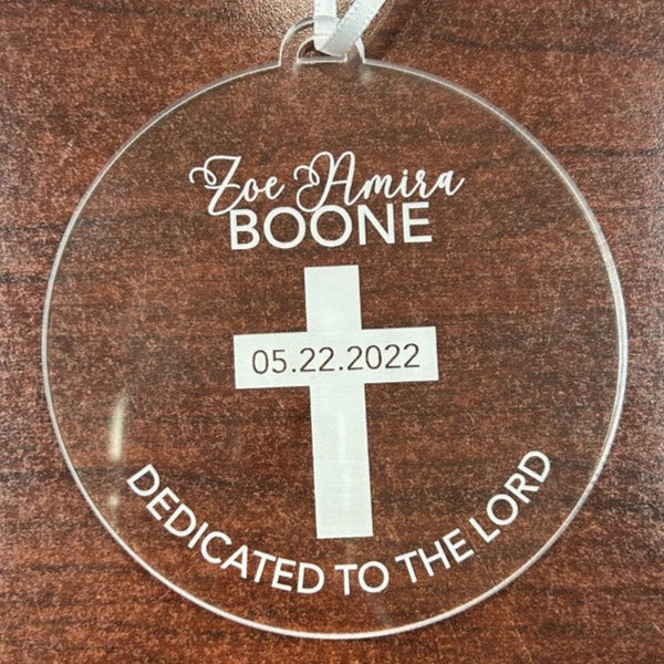 Baby Dedication Ornament - Simple & Sentimental